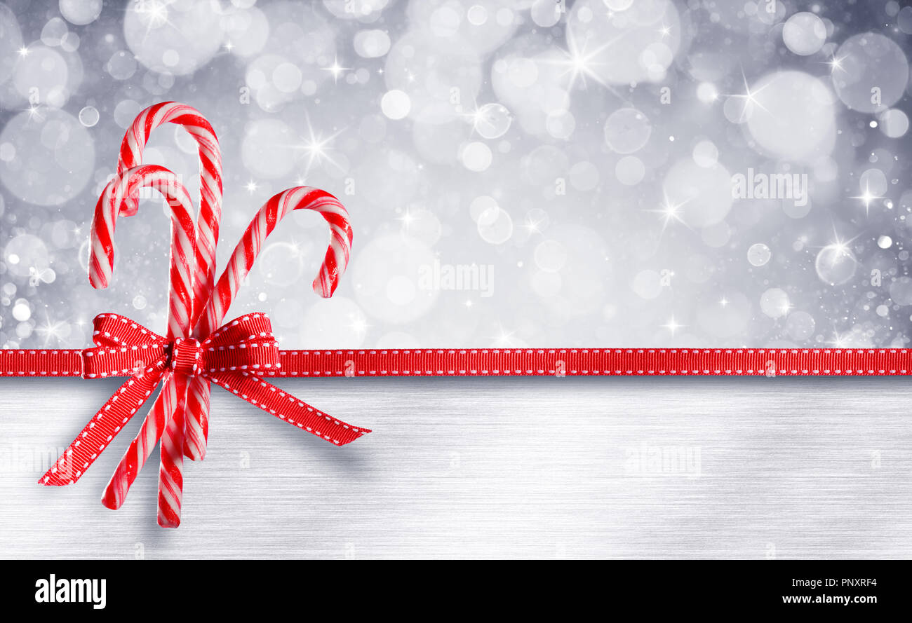 Candy canes red bow hi-res stock photography and images - Alamy