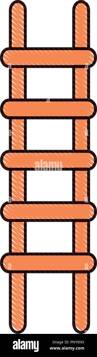ladder icon over white background, vector illustration Stock Vector ...
