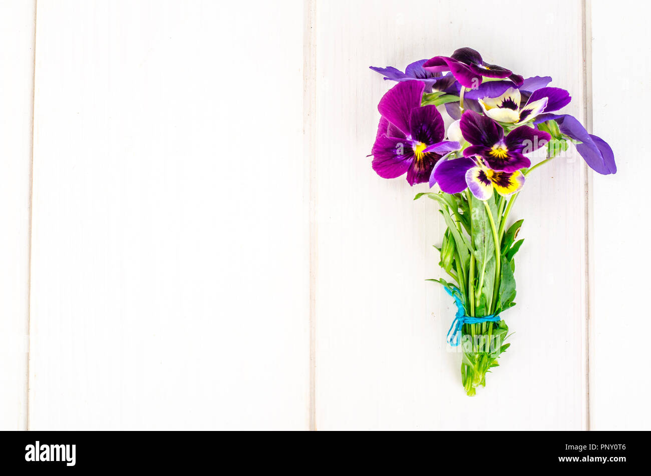 Little bouquet of Viola tricolor Stock Photo - Alamy