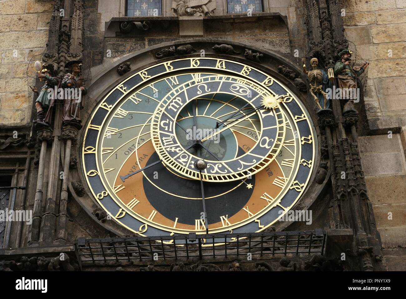 Prague astronomical clock detail figures hi-res stock photography and ...