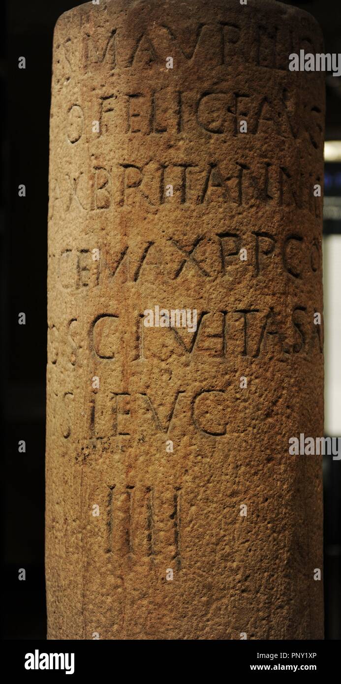 Roman milestone hi-res stock photography and images - Alamy