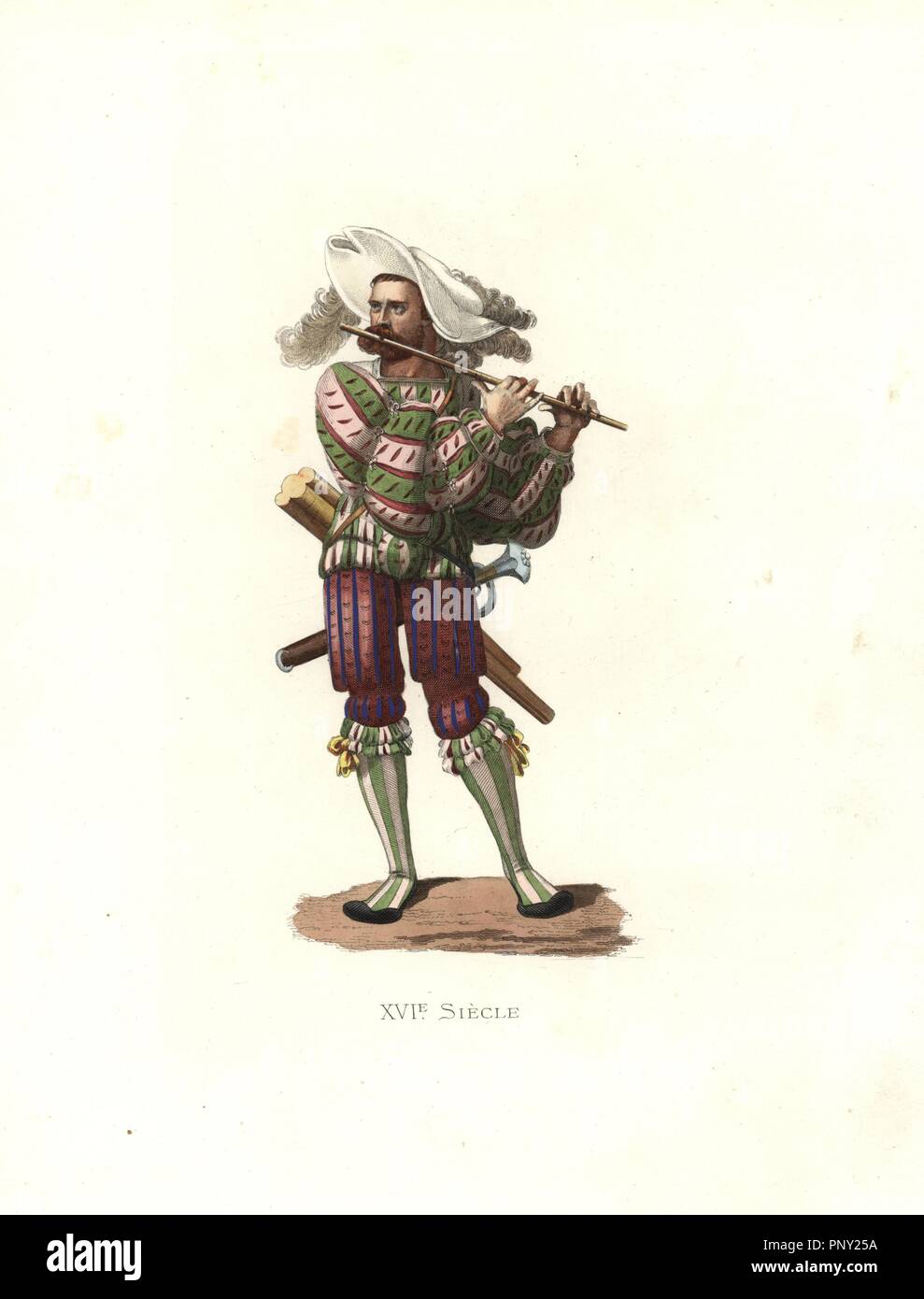 German landsknecht soldier playing fife hi-res stock photography and ...