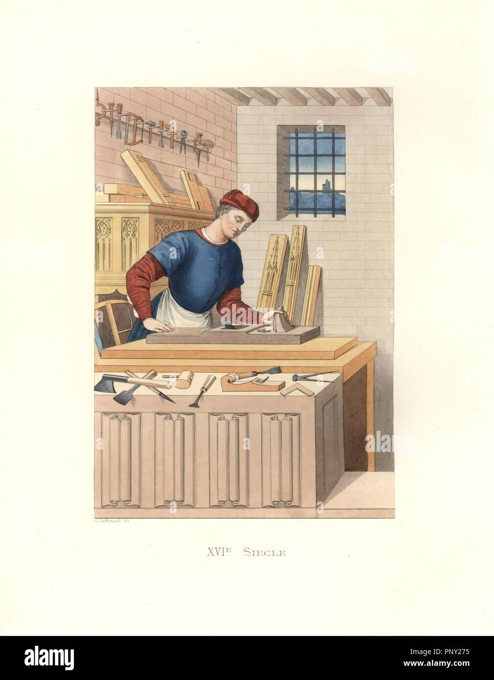 Carpenter 18th century hi-res stock photography and images - Alamy