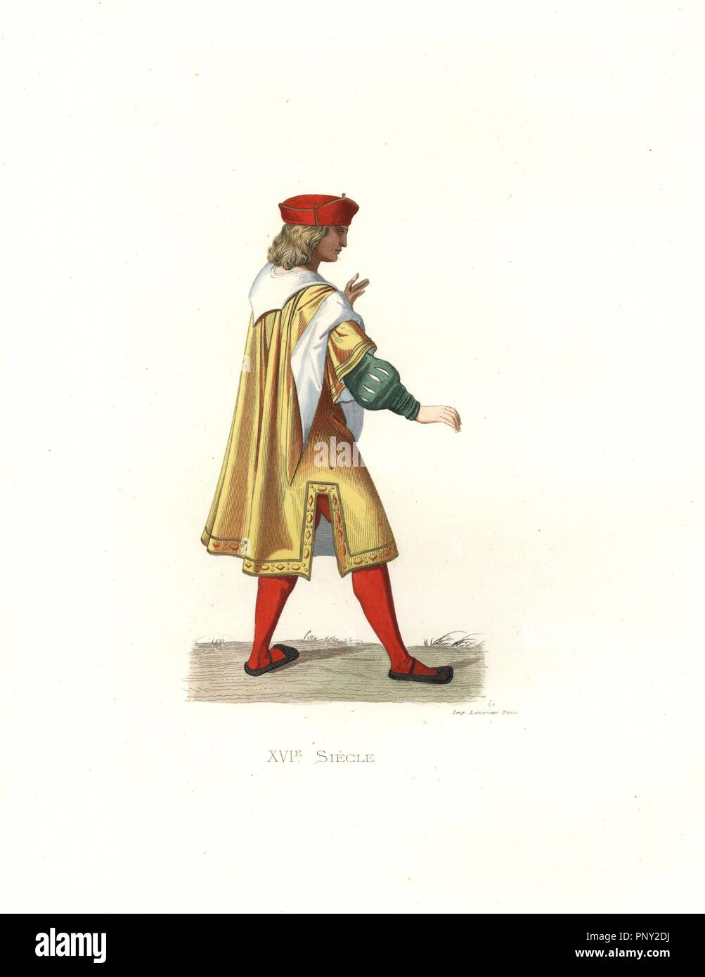 French merchant, 16th century, from a manuscript given to Louise of ...