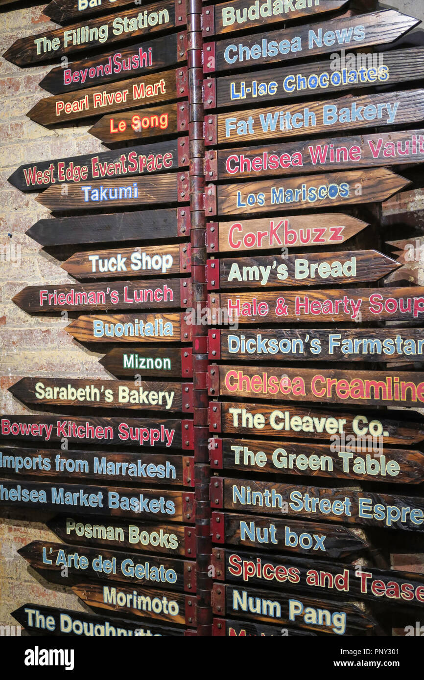 Chelsea Market New York Sign High Resolution Stock Photography and ...