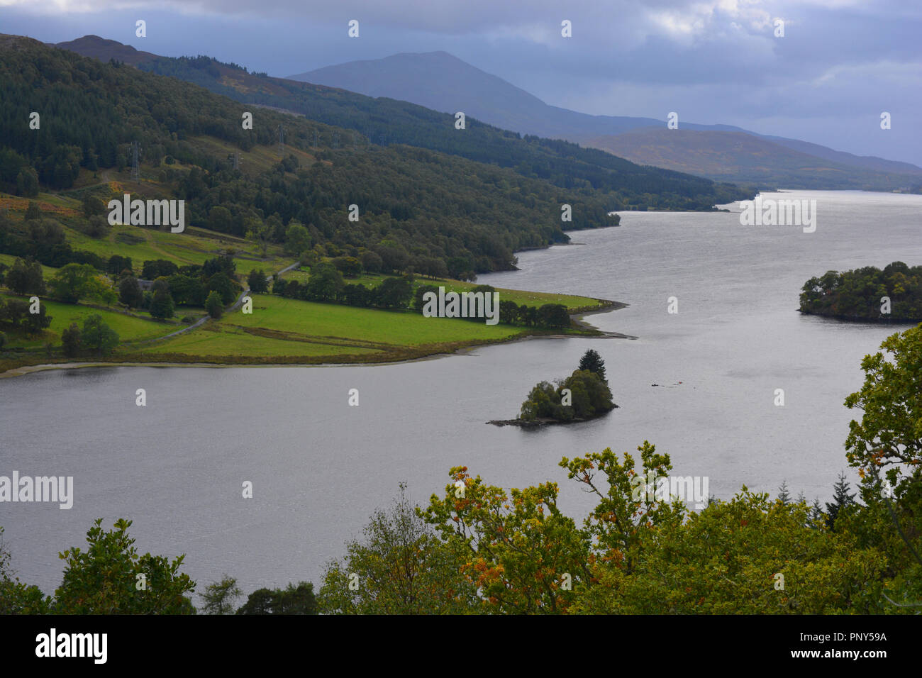Loch Tummel from Queen's View, a famous vantage point looking out over ...