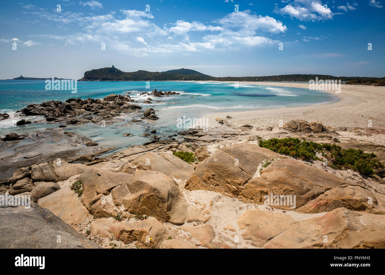 Sardinia cagliari beach hi-res stock photography and images - Alamy