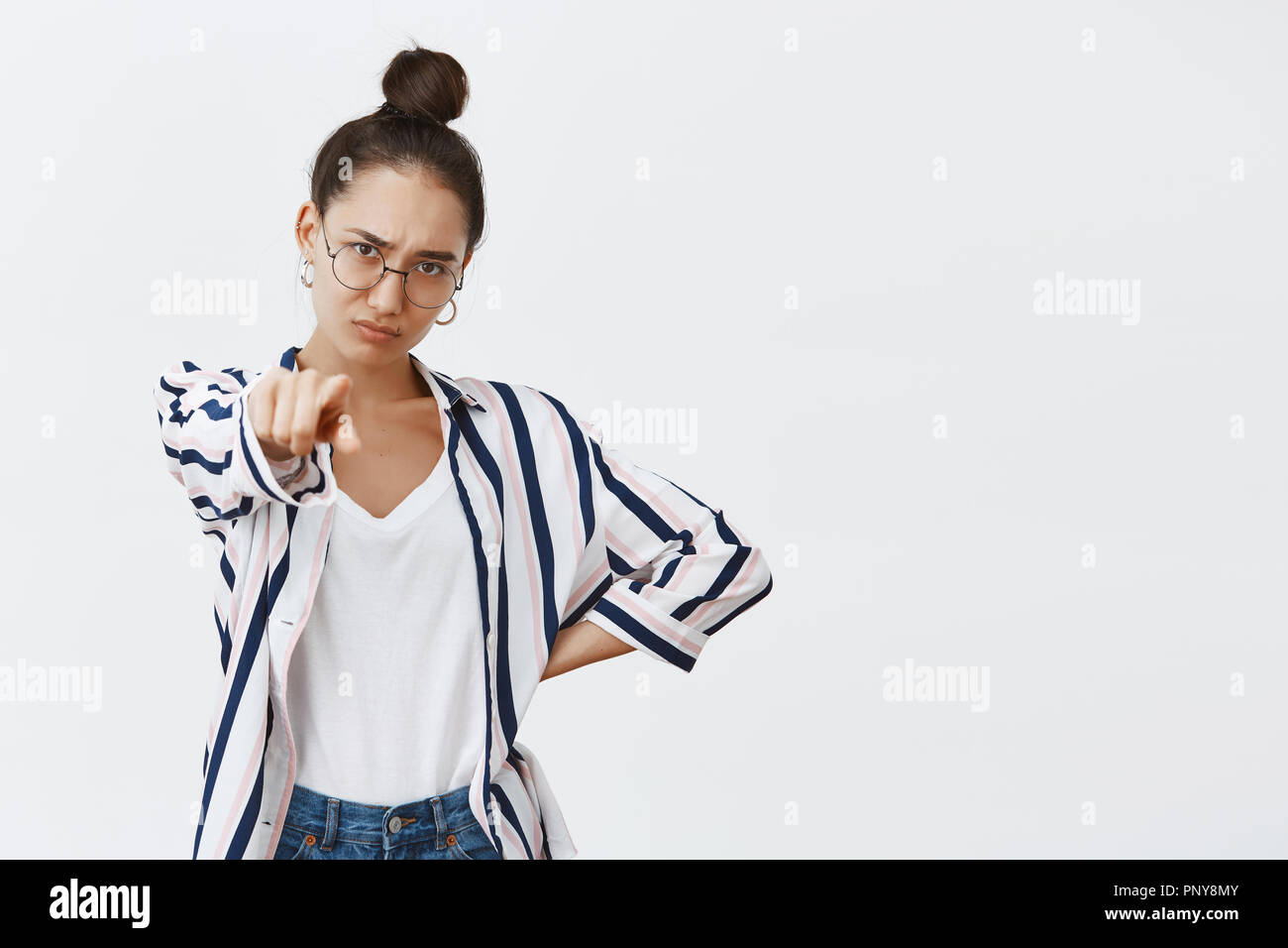 Woman accusing hi-res stock photography and images - Alamy