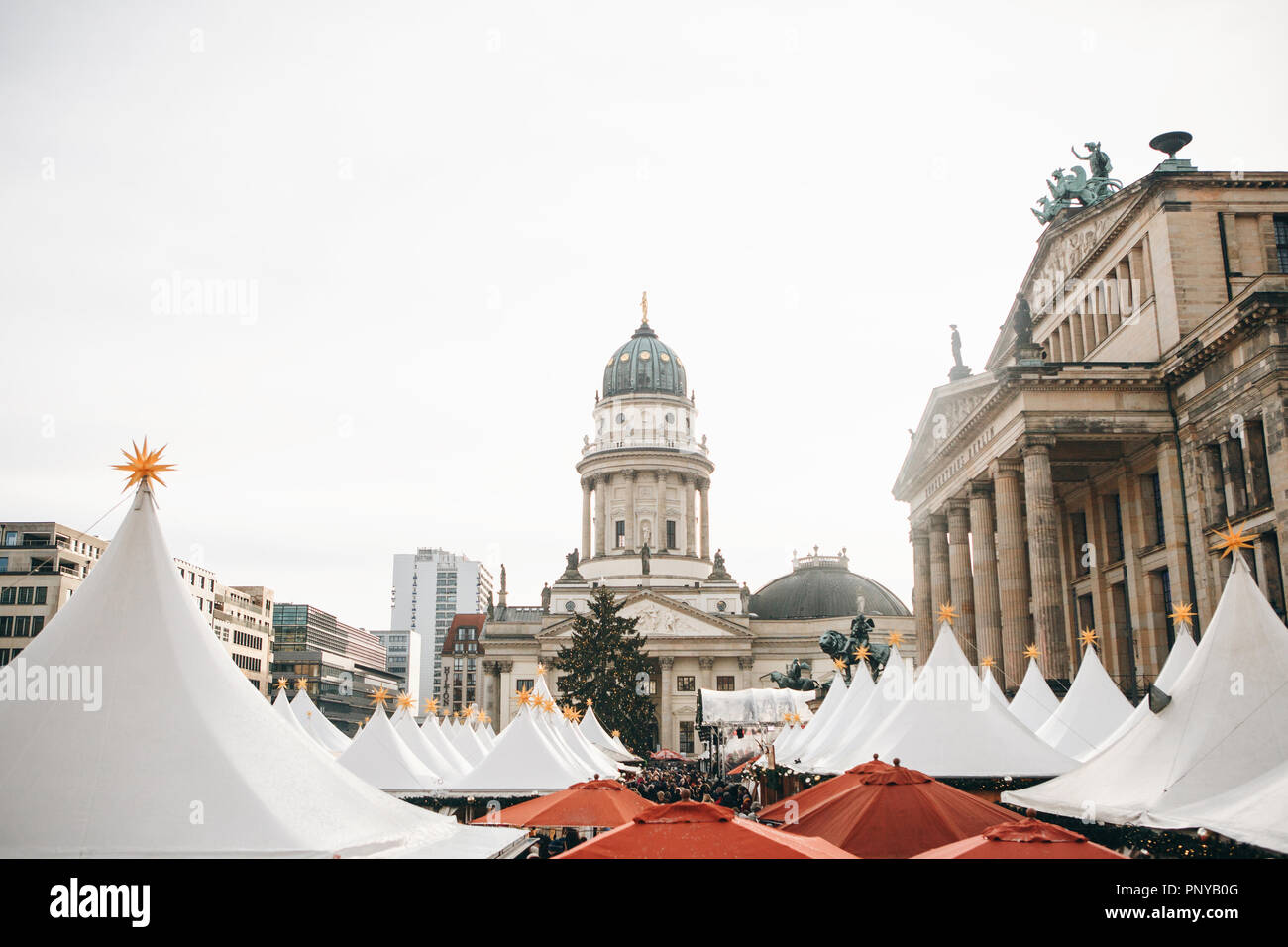Christmas market in Berlin in Germany. Celebrating Christmas in Europe ...