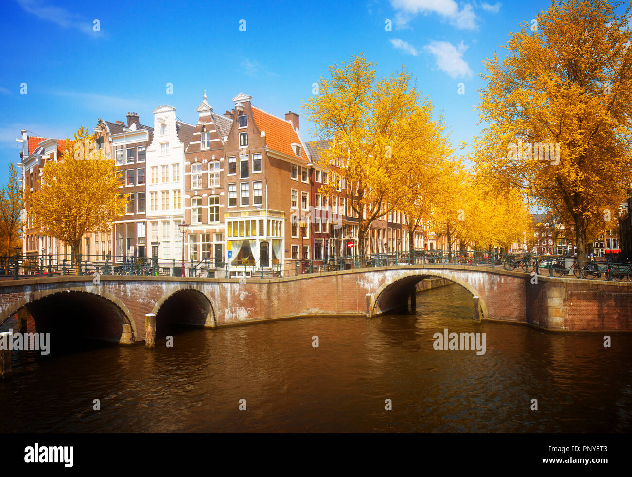 Amsterdam canal ring fall hi-res stock photography and images - Alamy