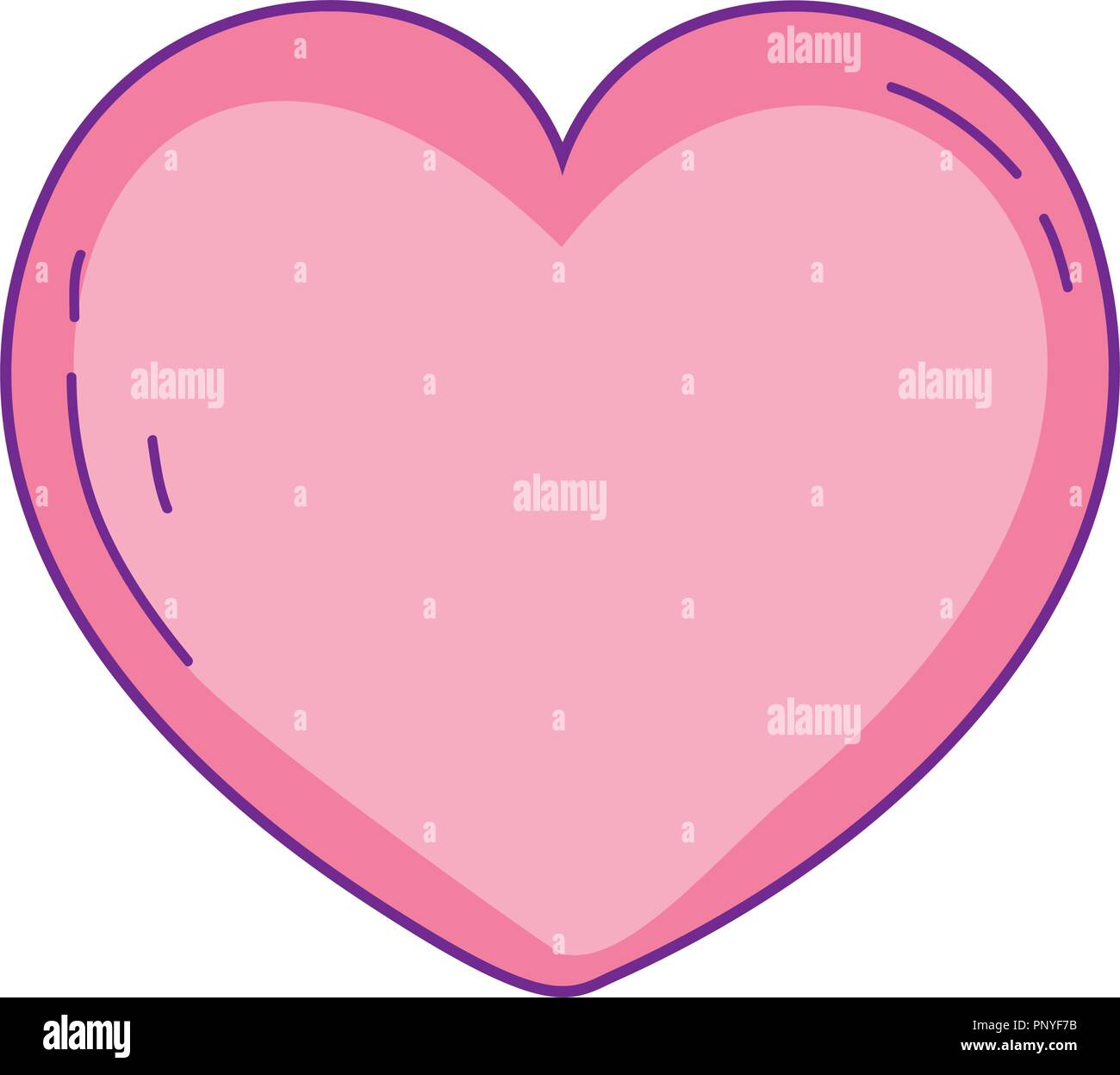 Heart cartoon isolated Stock Vector Image & Art - Alamy