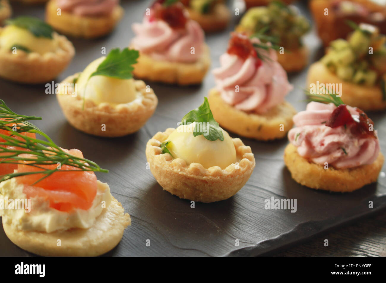 Mixed canapes hi-res stock photography and images - Alamy