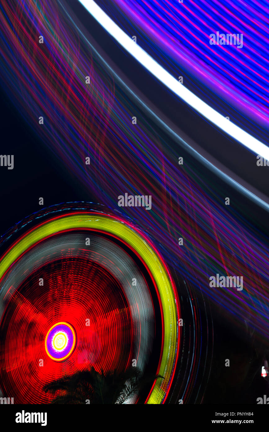 Long exposure photo at funfair hi-res stock photography and images - Alamy