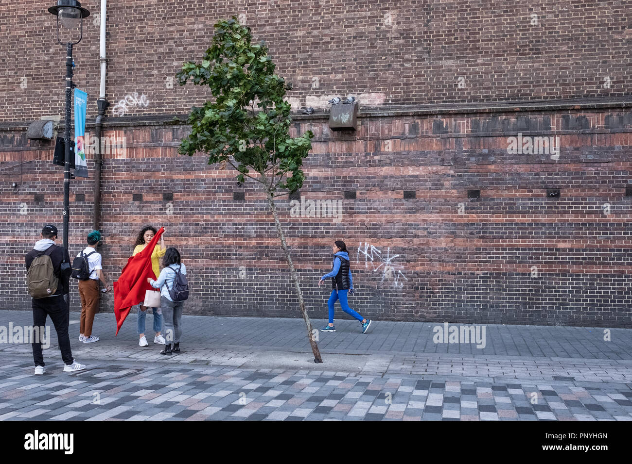 Windy day in Camden Town North London Stock Photo - Alamy