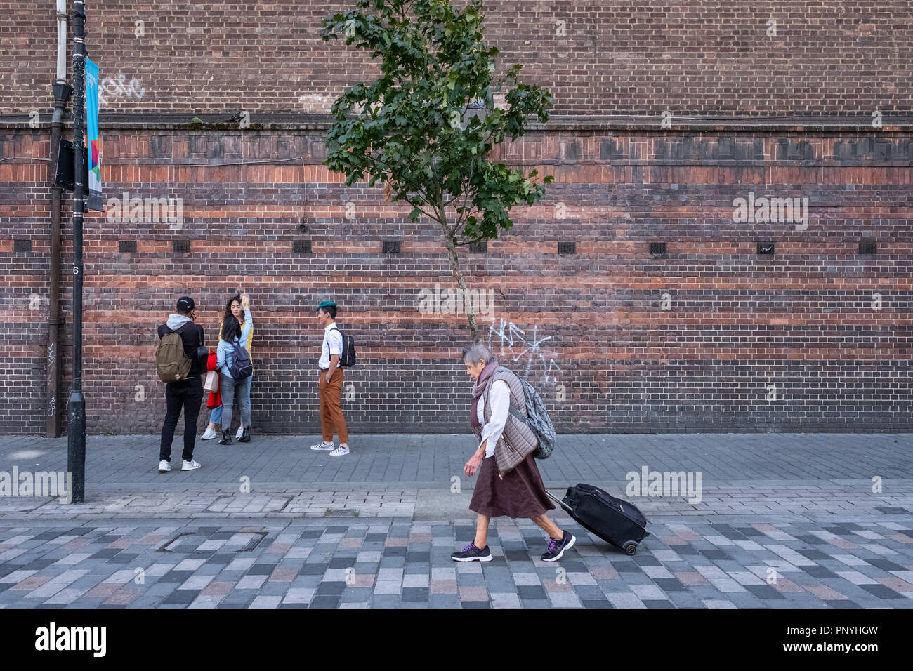 Windy day in Camden Town London Stock Photo - Alamy