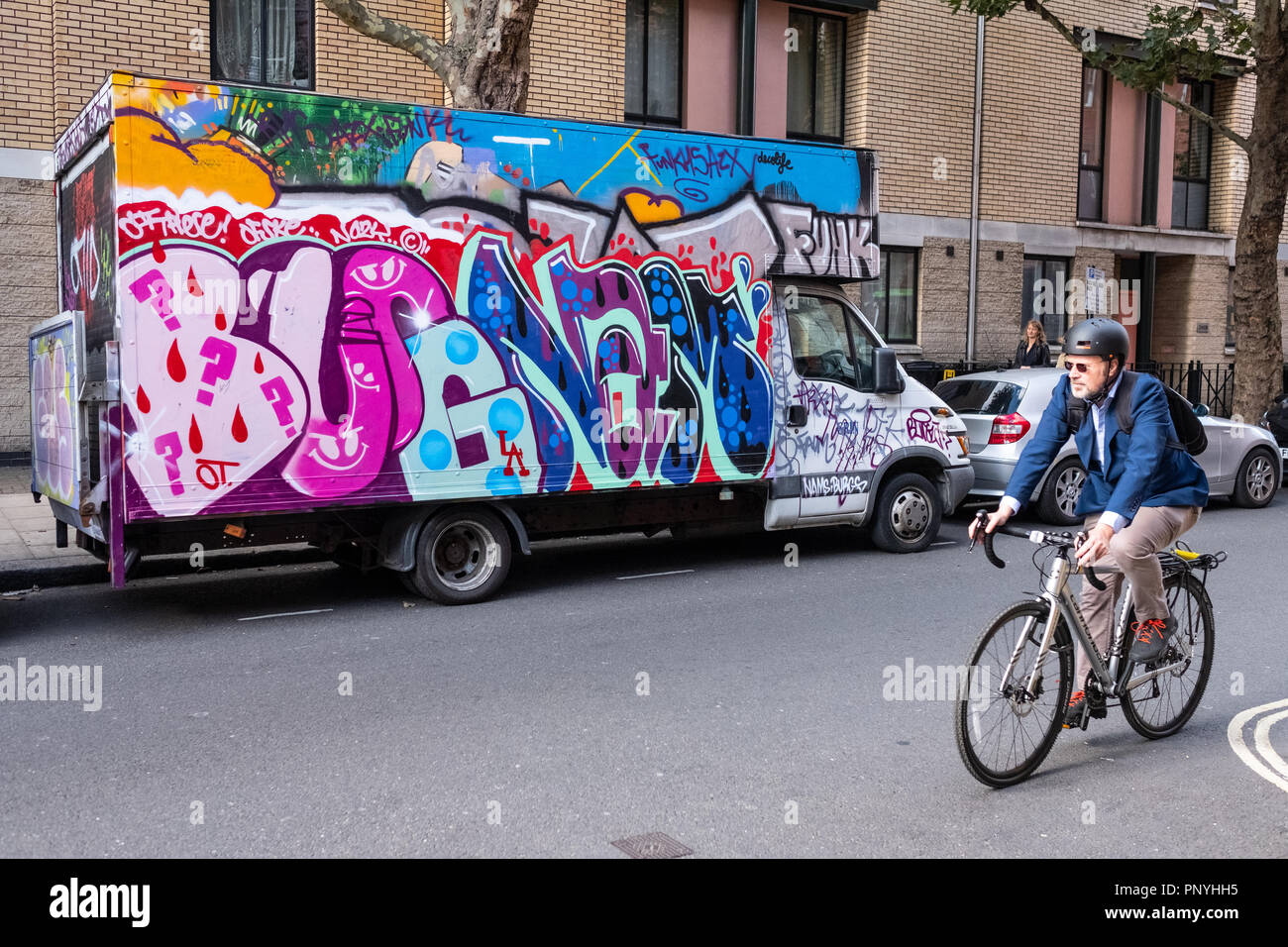 Graffitied van hi-res stock photography and images - Alamy