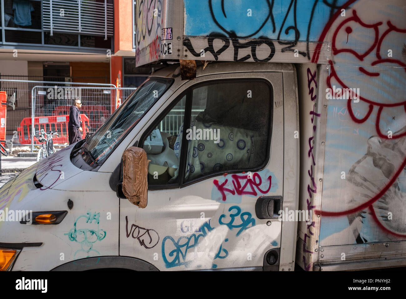 Graffitied van hi-res stock photography and images - Alamy