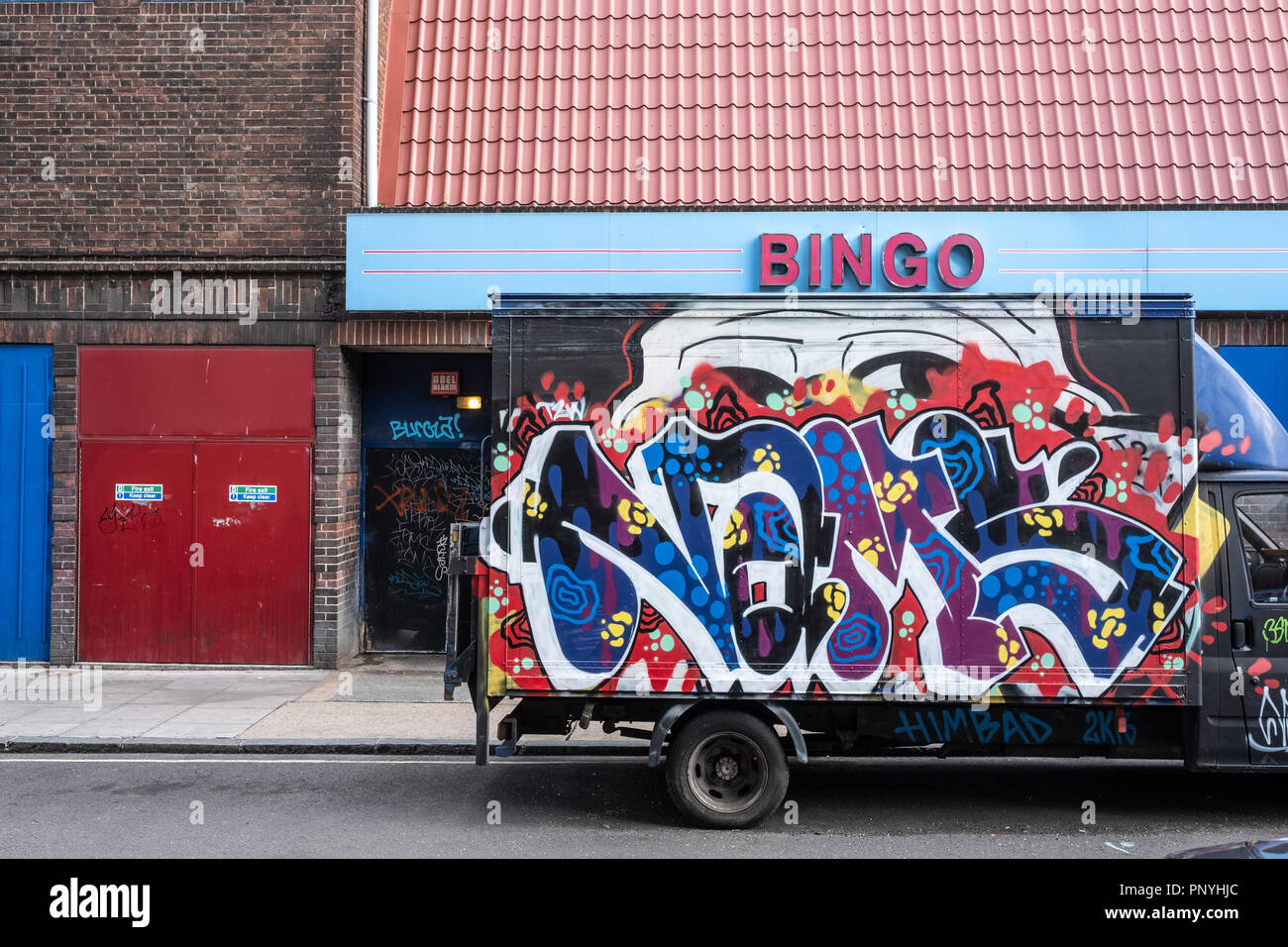 Graffiti on van hi-res stock photography and images - Alamy