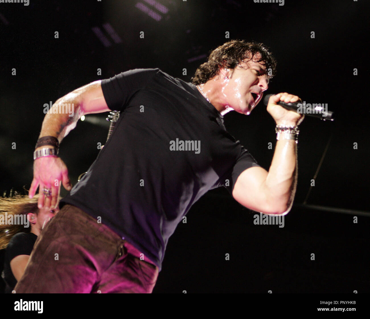 Scott Stapp with Creed performs in concert at the Cruzan Amphitheater ...