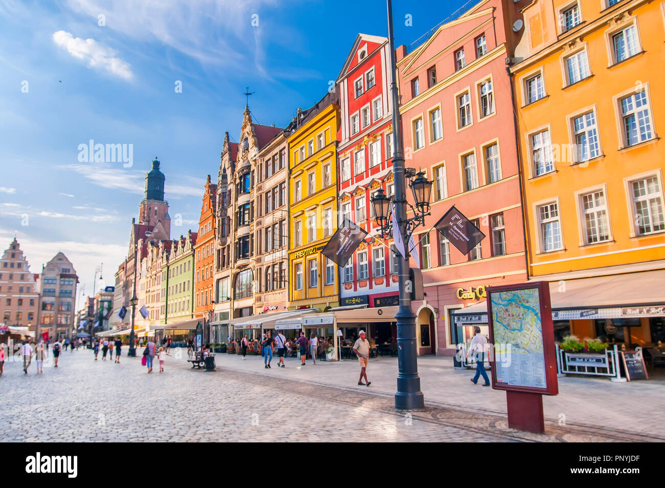 Wroclaw medieval market square (Rynek we Wrocławiu), old town (Stare ...