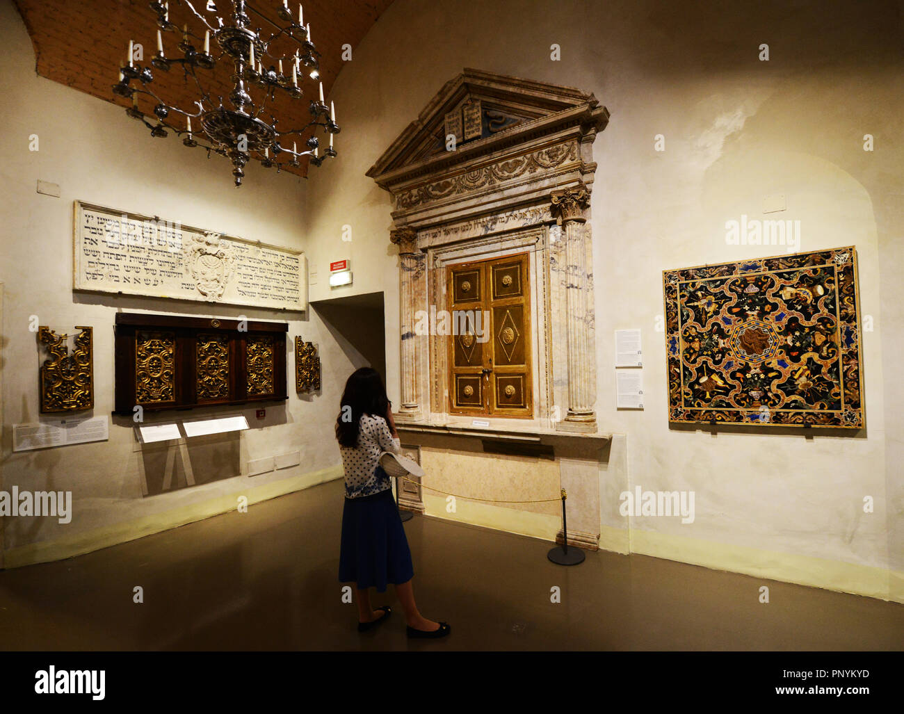 The Jewish museum at the Great Synagogue of Rome Stock Photo - Alamy