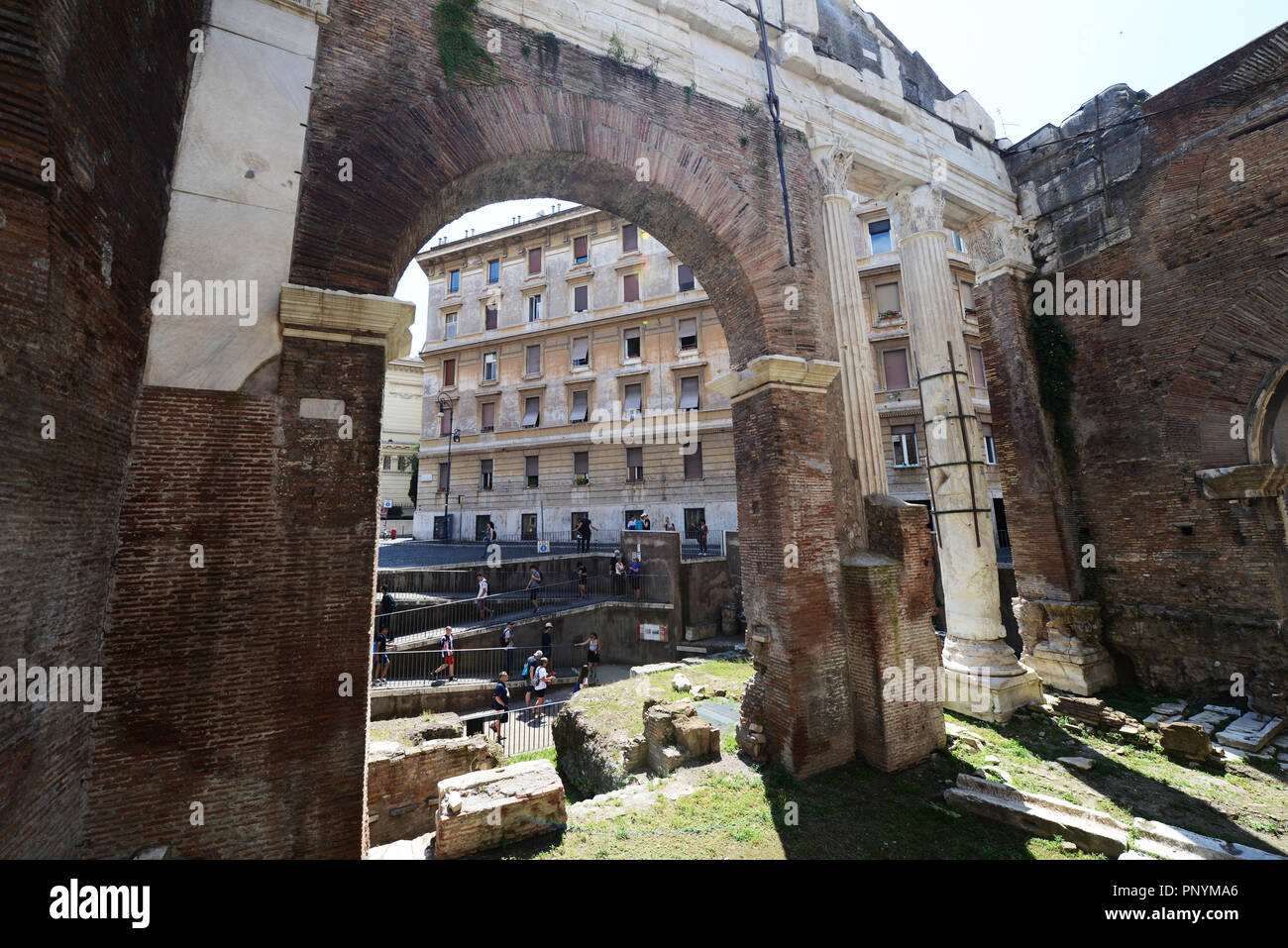 The Porticus Octaviae in Camput Martius in Rome Stock Photo - Alamy