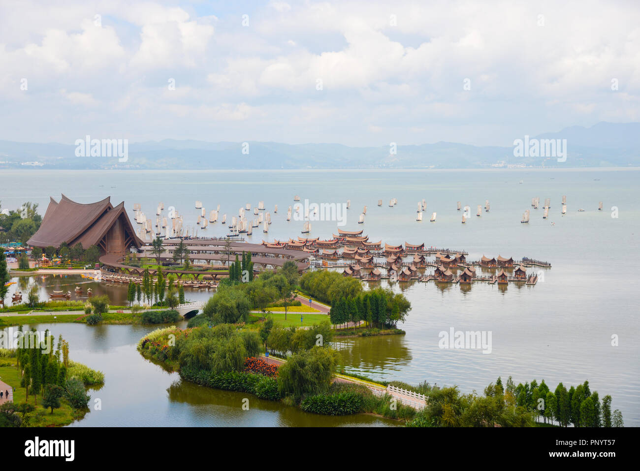 Ancient Shuming City Fishing Festival Stock Photo - Alamy
