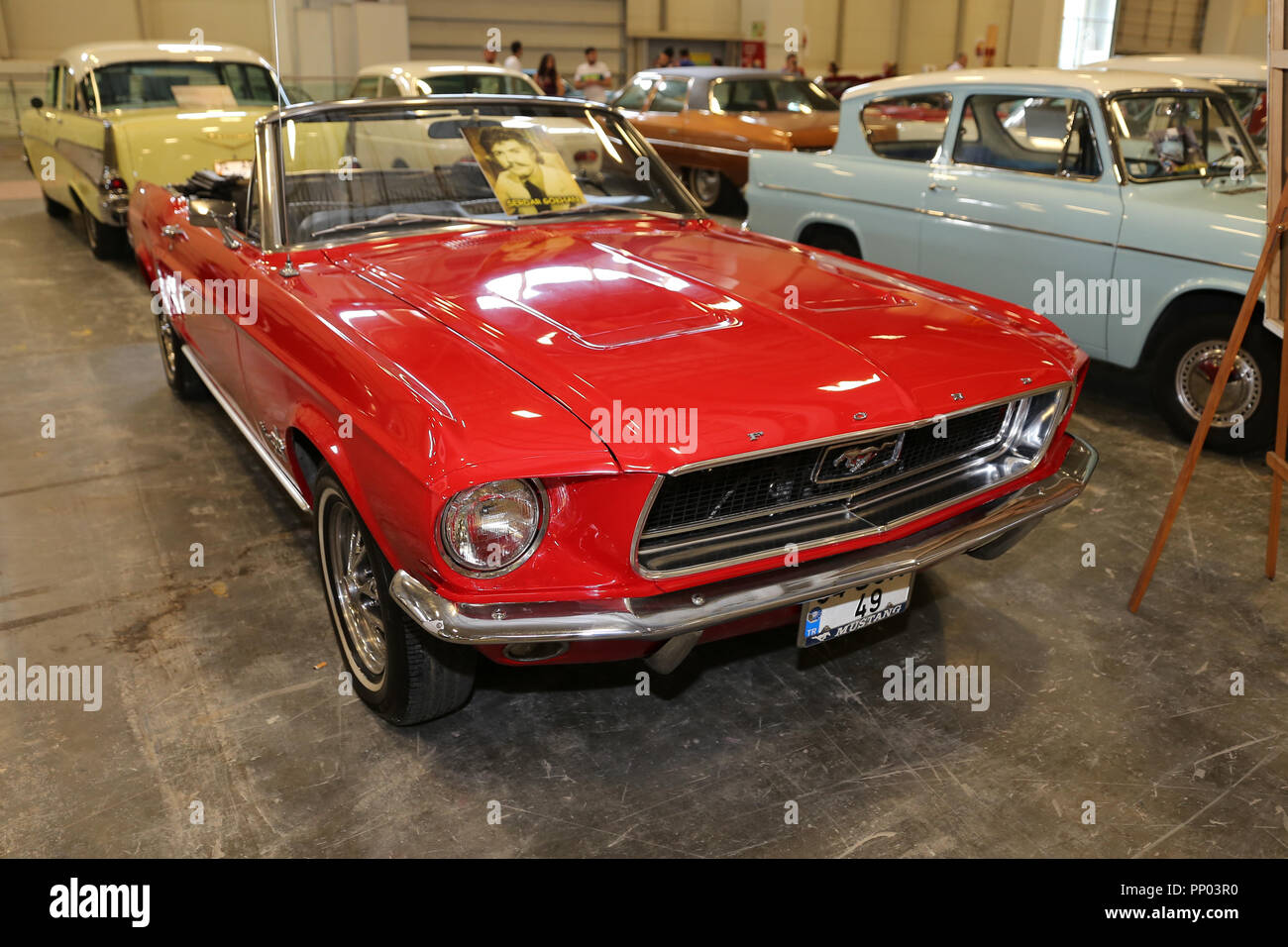ISTANBUL, TURKEY - JULY 01, 2018: Ford Mustang display at Istanbul ...