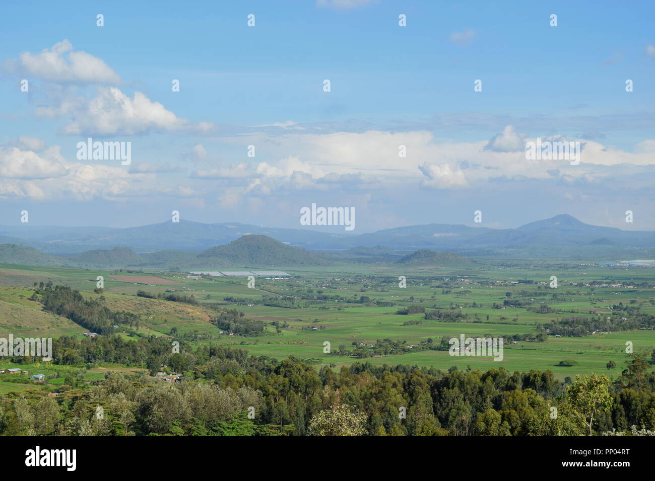 Mount Longonot and Lake Naivasha seen from Eburru Hill, Kenya Stock ...