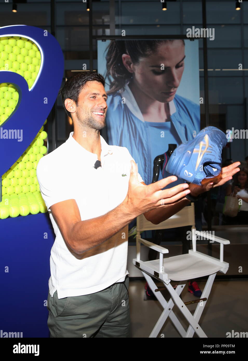 Novak Djokovic makes an appearance at ASICS flagship store Featuring ...