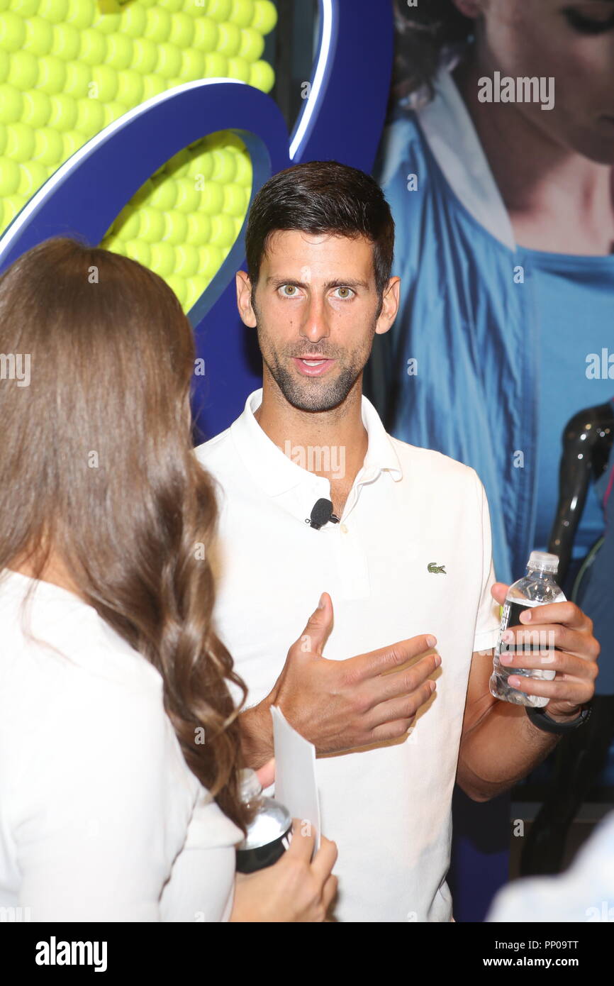 Novak Djokovic makes an appearance at ASICS flagship store Featuring ...