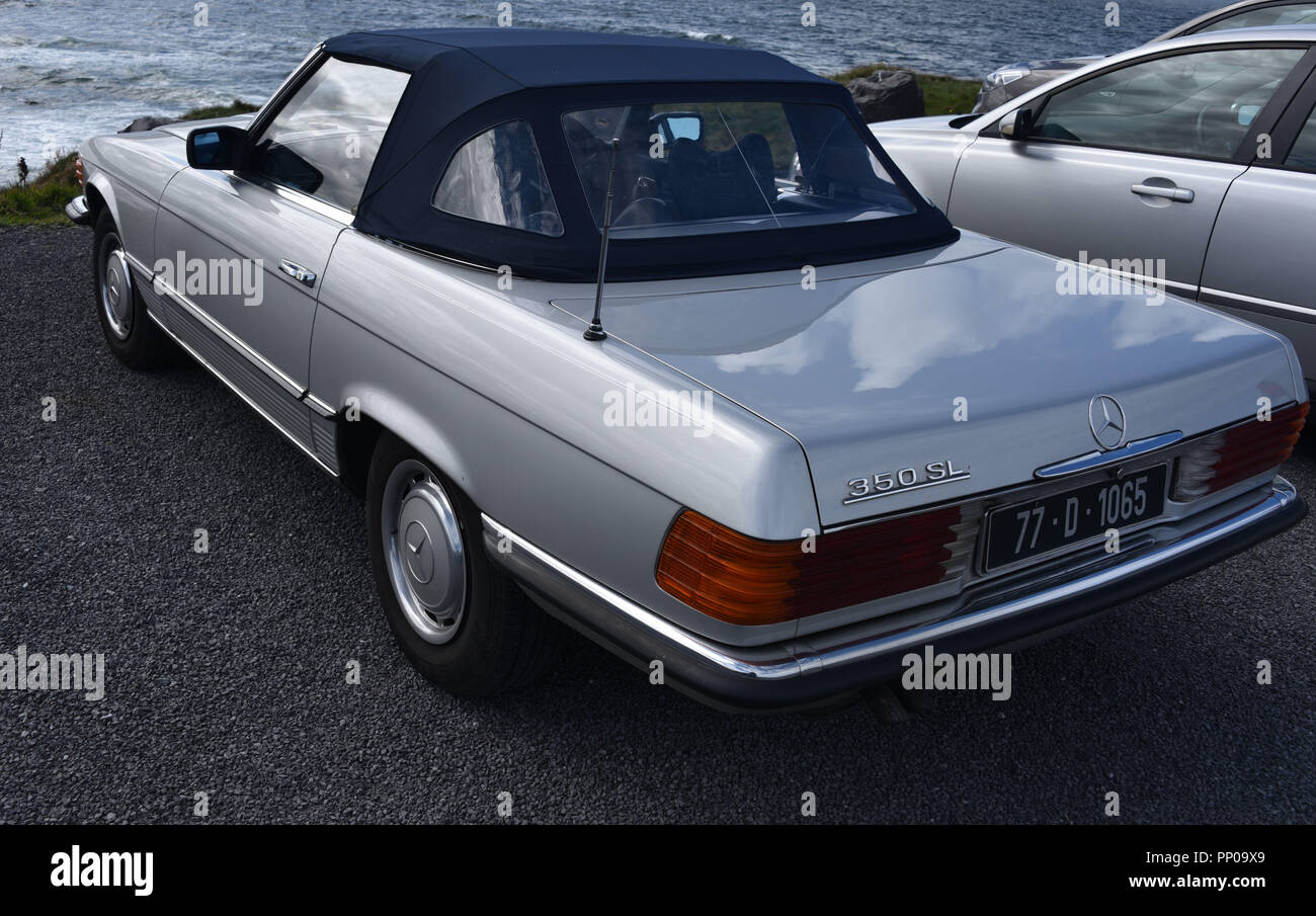 Classic Mercedes 360 SL convertible car Stock Photo - Alamy