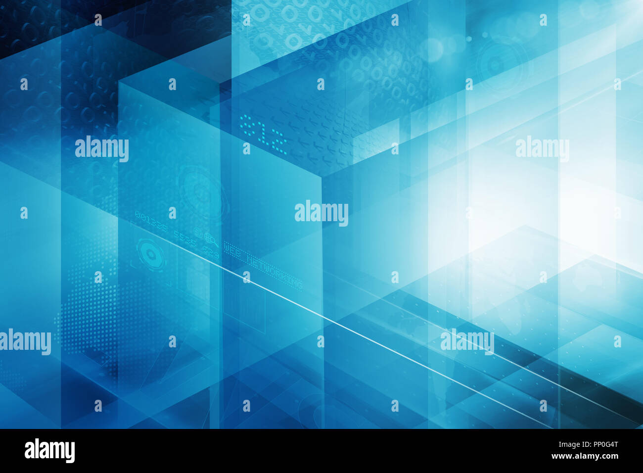 Digital abstract cubical technology background , global connectivity of ...