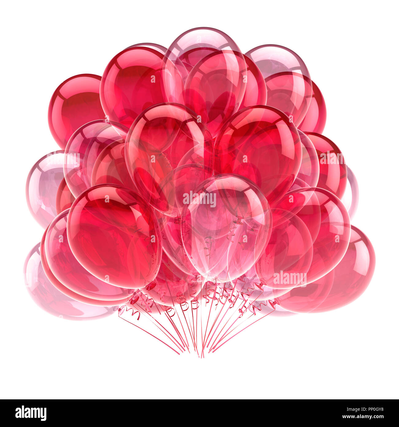 balloons pink red, party helium balloon bunch romantic colorful ...