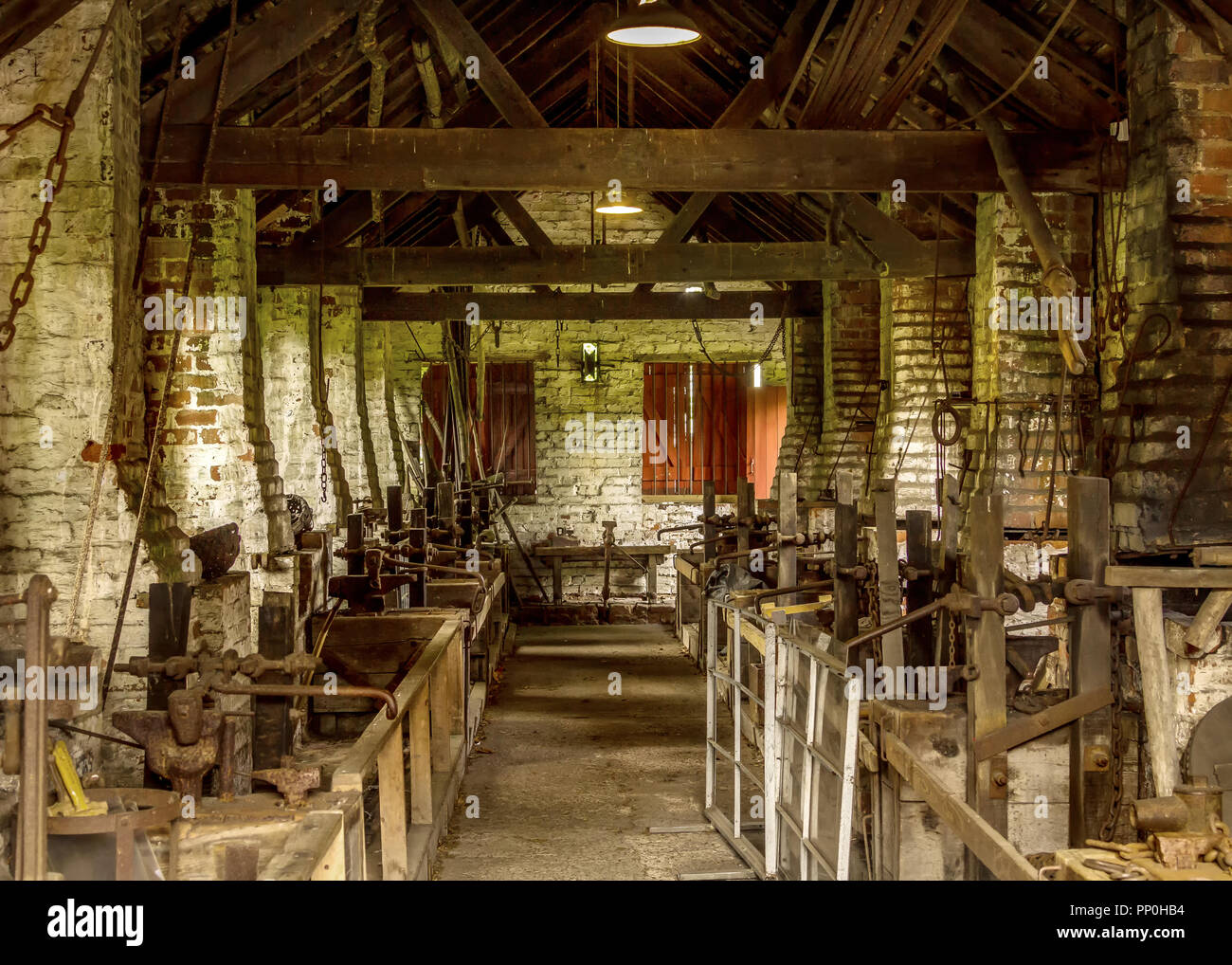Images of restored buildings and structures at Avoncroft Museum in Bromsgrove, Worcestershire ...