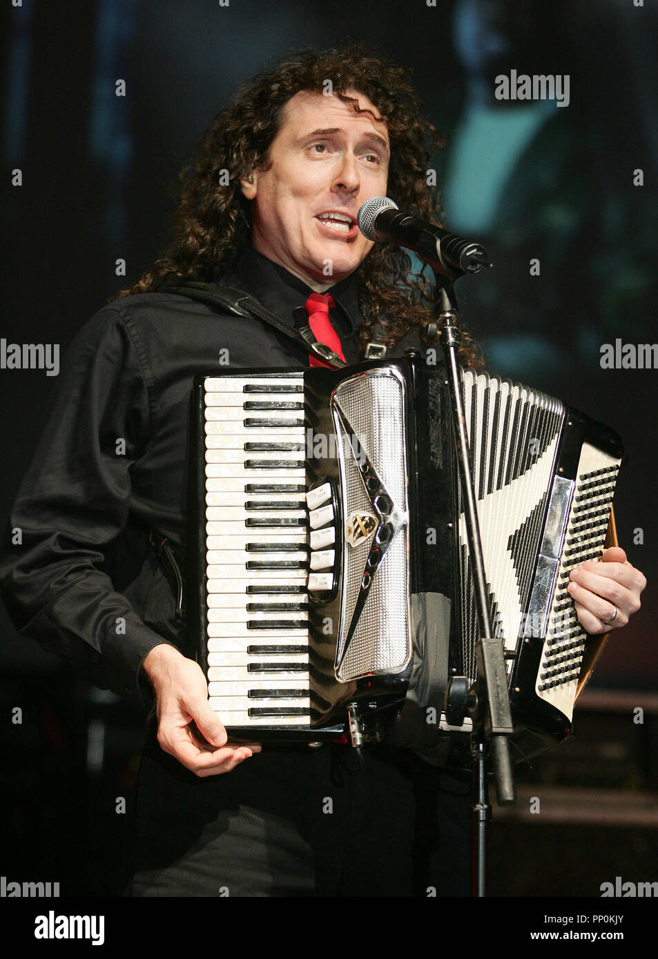 Pop music satirist Weird Al Yankovic performs in concert at the Pompano ...