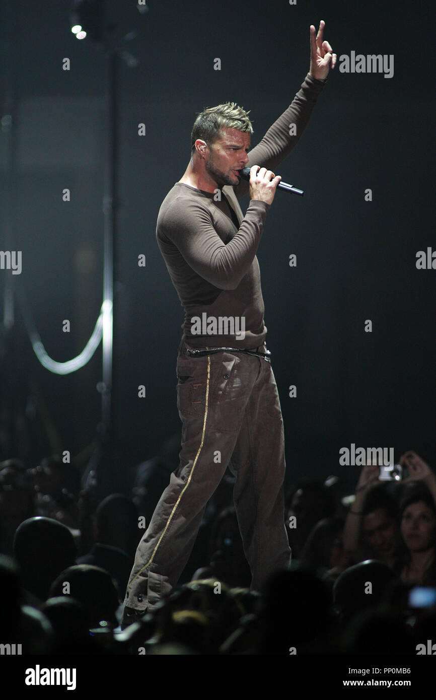Ricky Martin performs in concert at the American Airlines Arena in ...