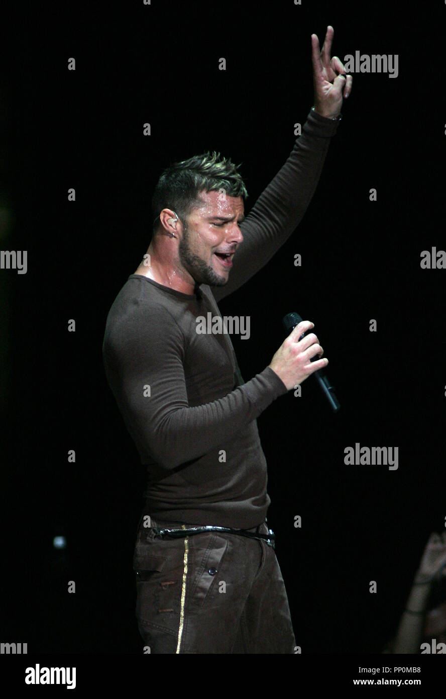 Ricky Martin performs in concert at the American Airlines Arena in ...