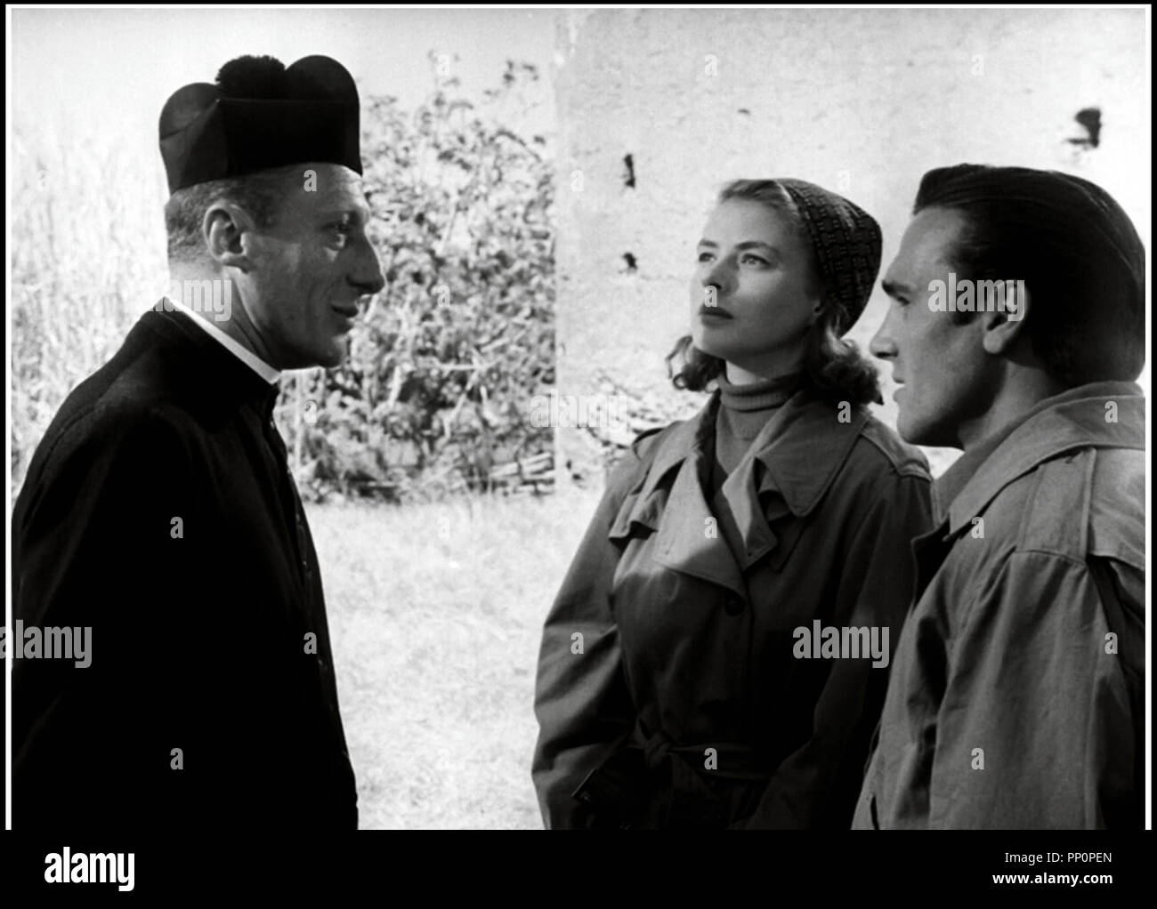 Ingrid Bergman And Roberto Rossellini Stock Photos & Ingrid Bergman And ...