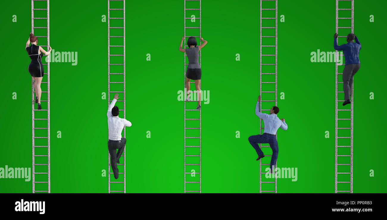 Joining the Rat Race with Endless Climbing of Corporate Ladder Stock ...