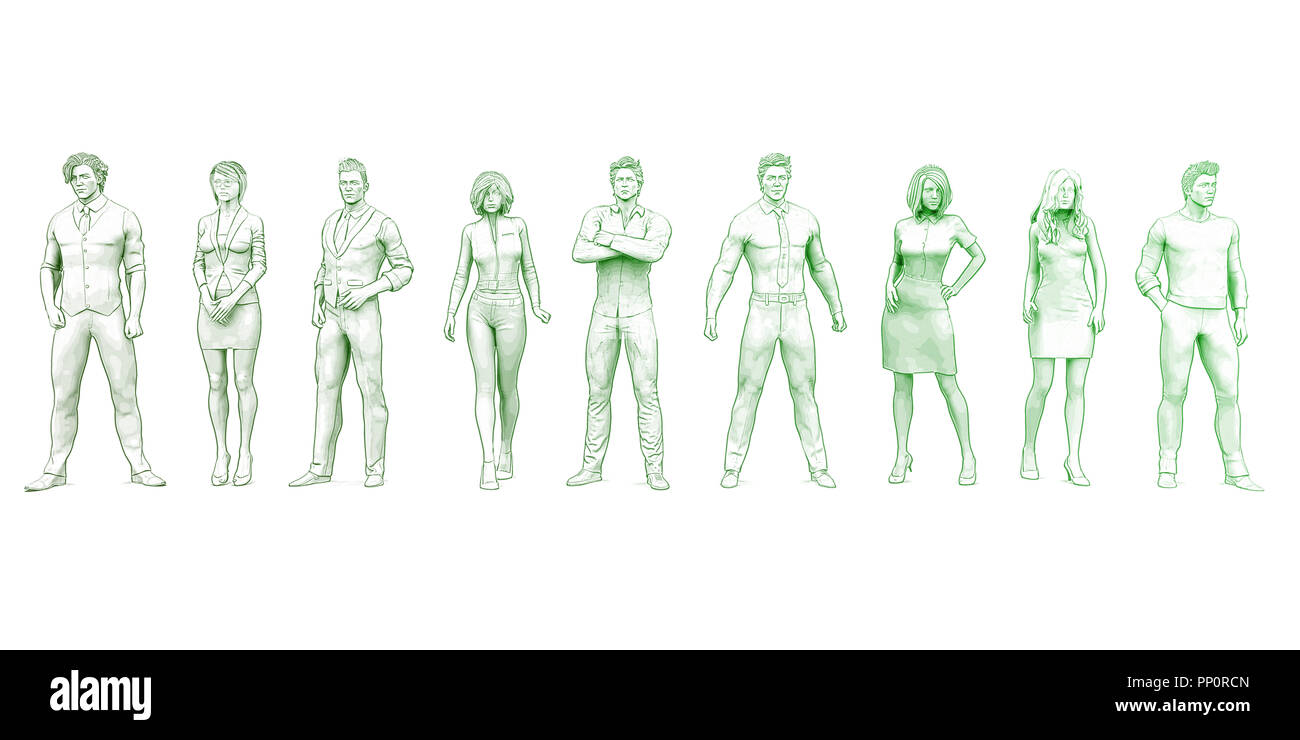 Office People Working and Standing Together for Teamwork Stock Photo ...