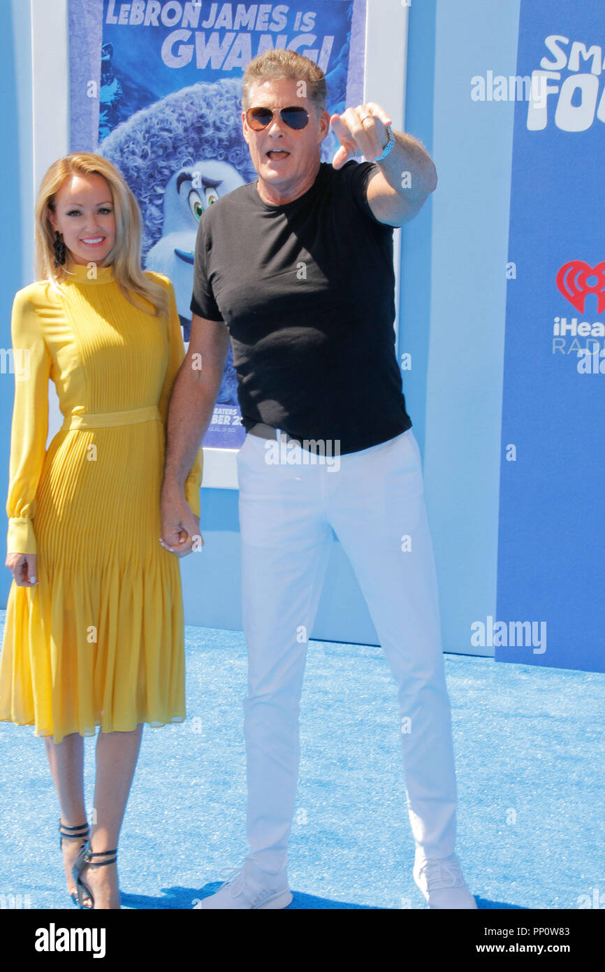 California, USA. 22nd Sep, 2018. David Hasselhoff, Hayley Roberts at ...