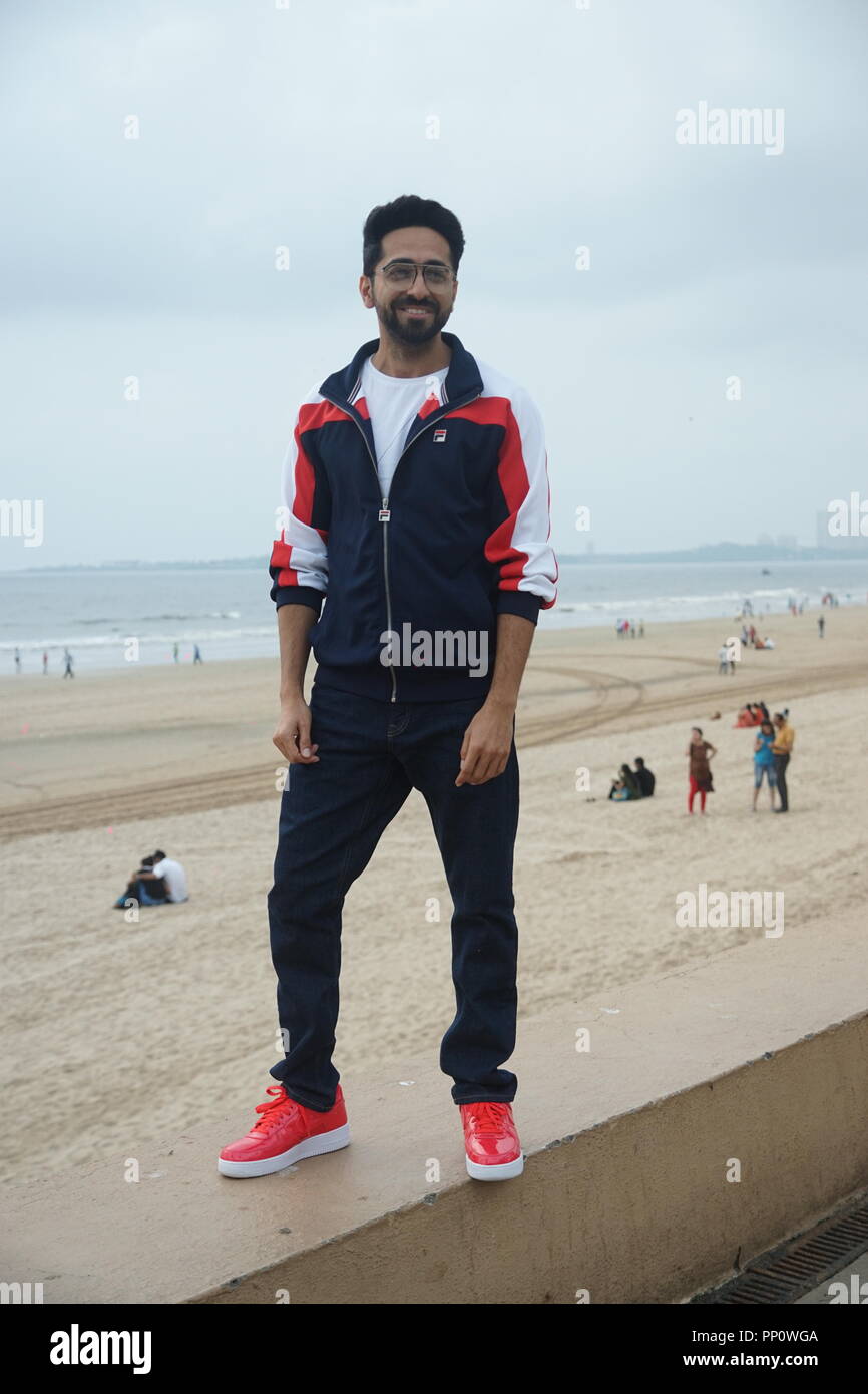 Mumbai, India. 22nd sep 2018: Bollywood actor Ayushman khurana ...