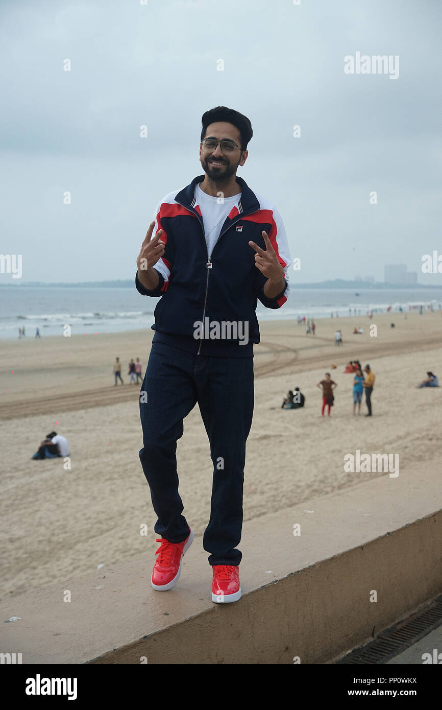 Mumbai, India. 22nd sep 2018: Bollywood actor Ayushman khurana ...