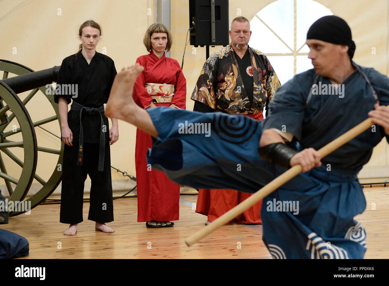 Warsaw, Poland. 22nd Sep, 2018. A man performs during the 4th Polish ...