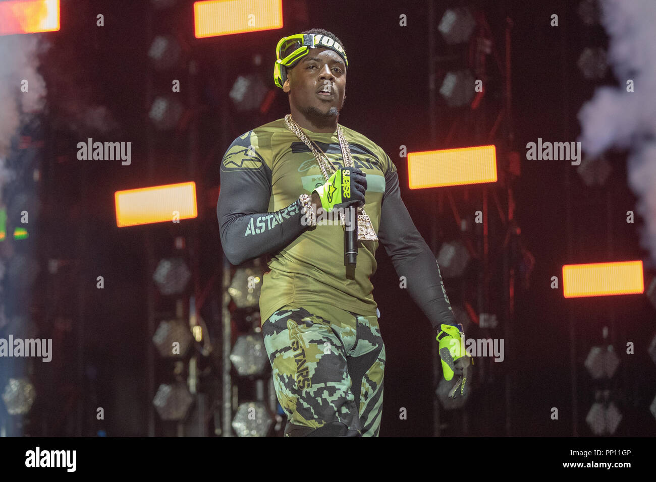 London, UK. 22nd September 2018, Birmingham rapper MIST Performing at ...