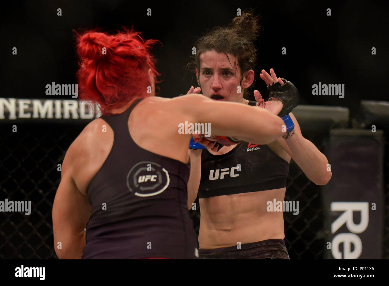 Sao Paulo, Brazil. 22 September 2018. Randa Markos vs. Marina Rodriguez ...