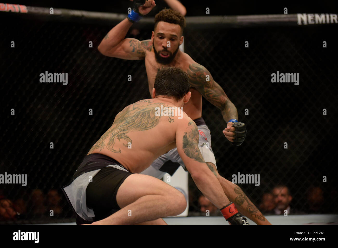Sao Paulo, Brazil. 22 September 2018. Renan Barao vs. Andre Ewell ...