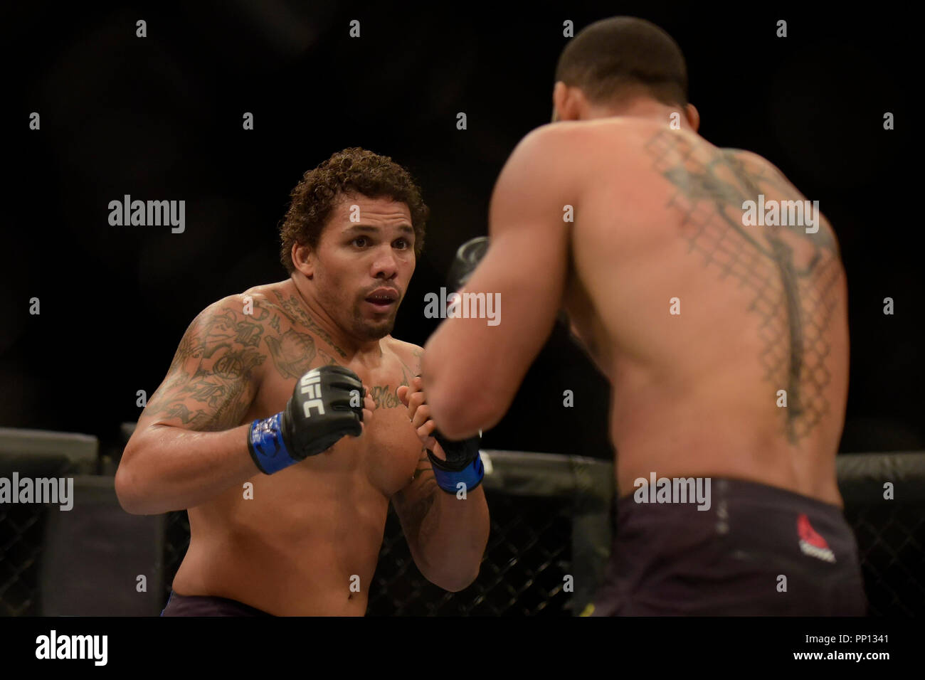 Sao Paulo, Brazil. 22 September 2018. Thiago Santos vs. Eryk Anders ...