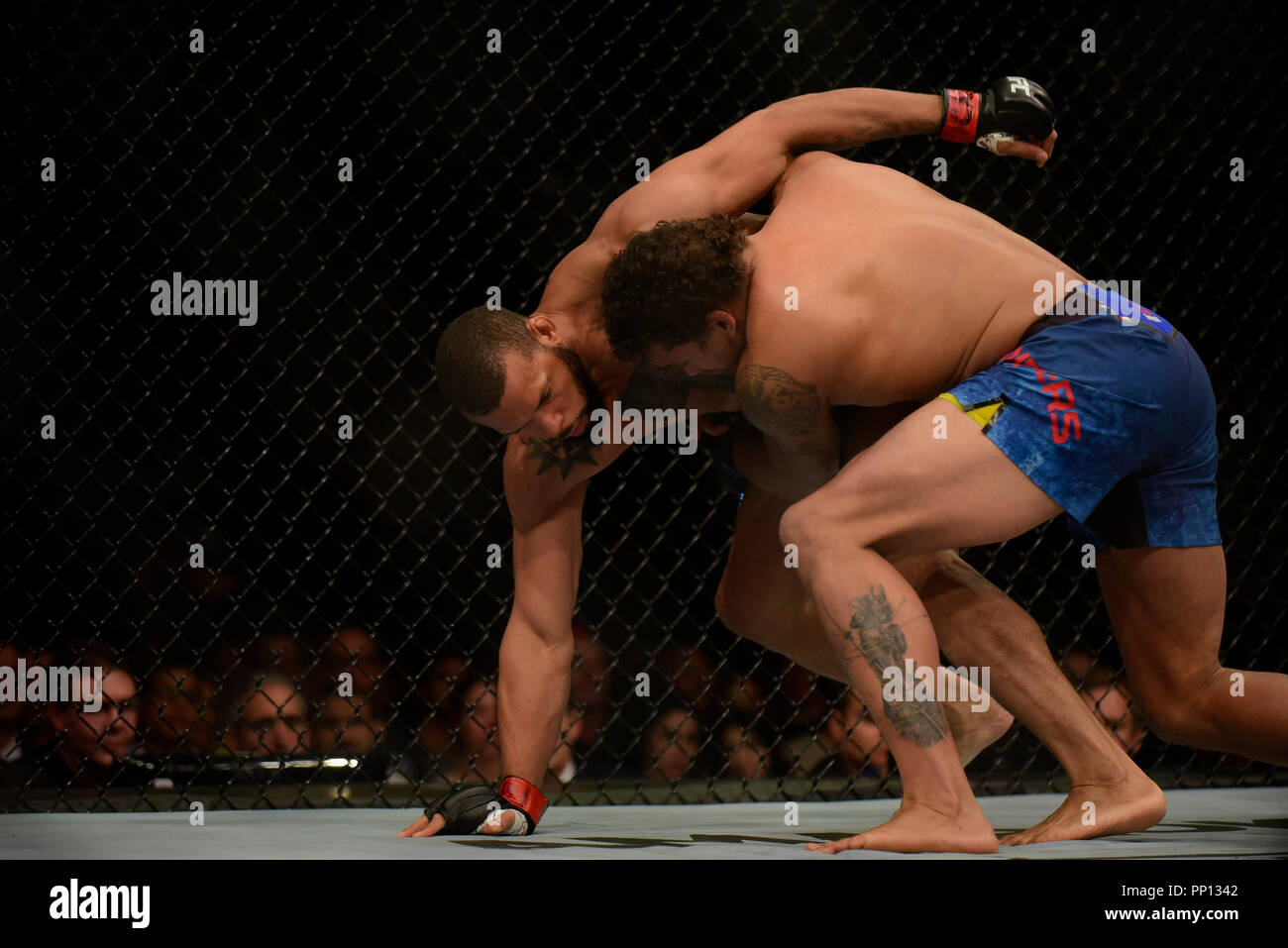 Sao Paulo, Brazil. 22 September 2018. Thiago Santos vs. Eryk Anders ...